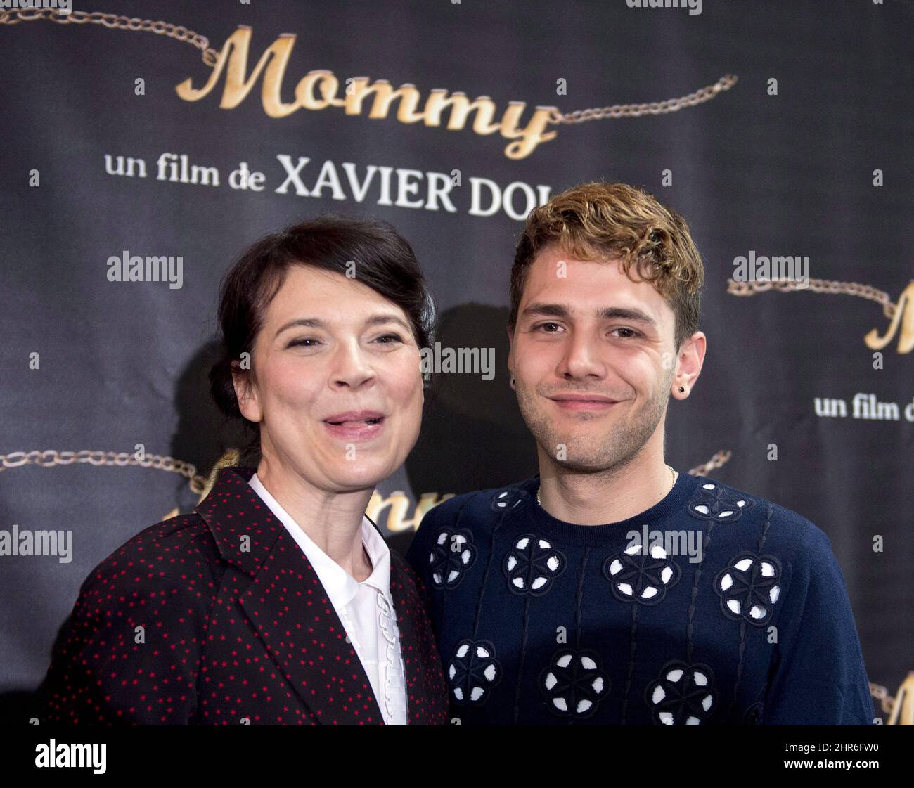 Actor and director Xavier Dolan and comedien Anne Dorval pose for ...