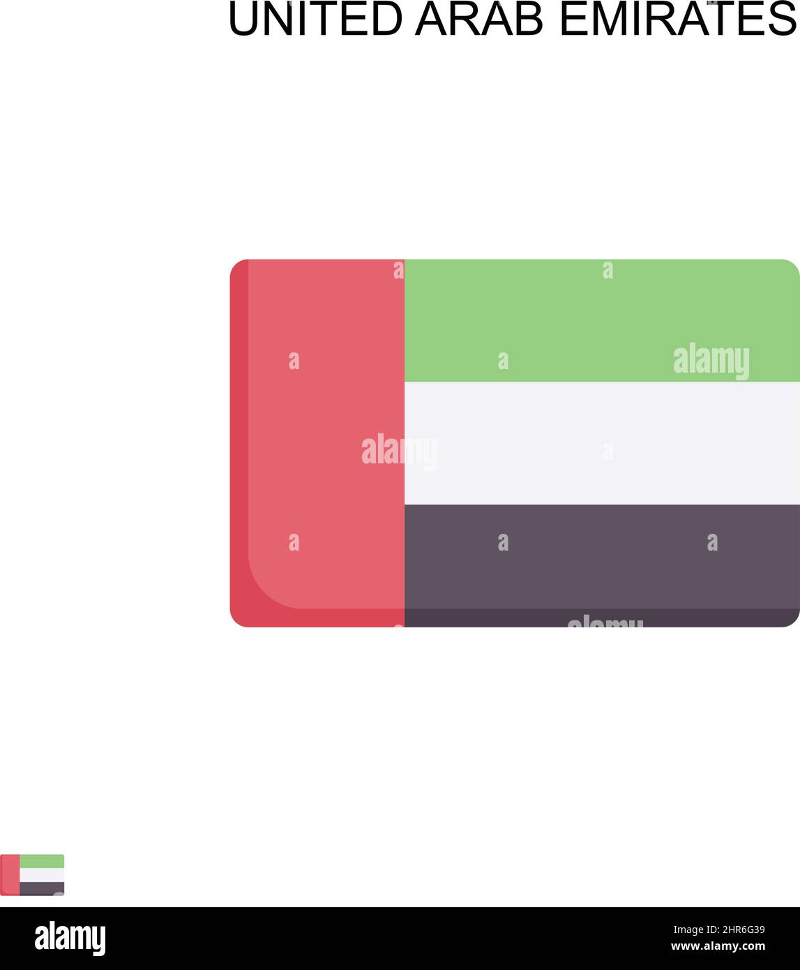 United arab emirates Simple vector icon. Illustration symbol design ...