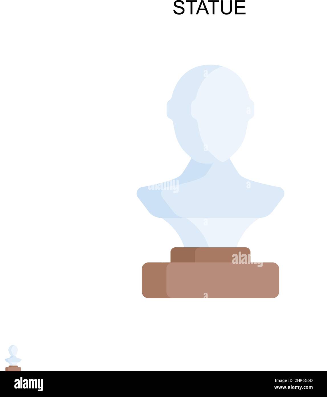 Statue Simple vector icon. Illustration symbol design template for web ...