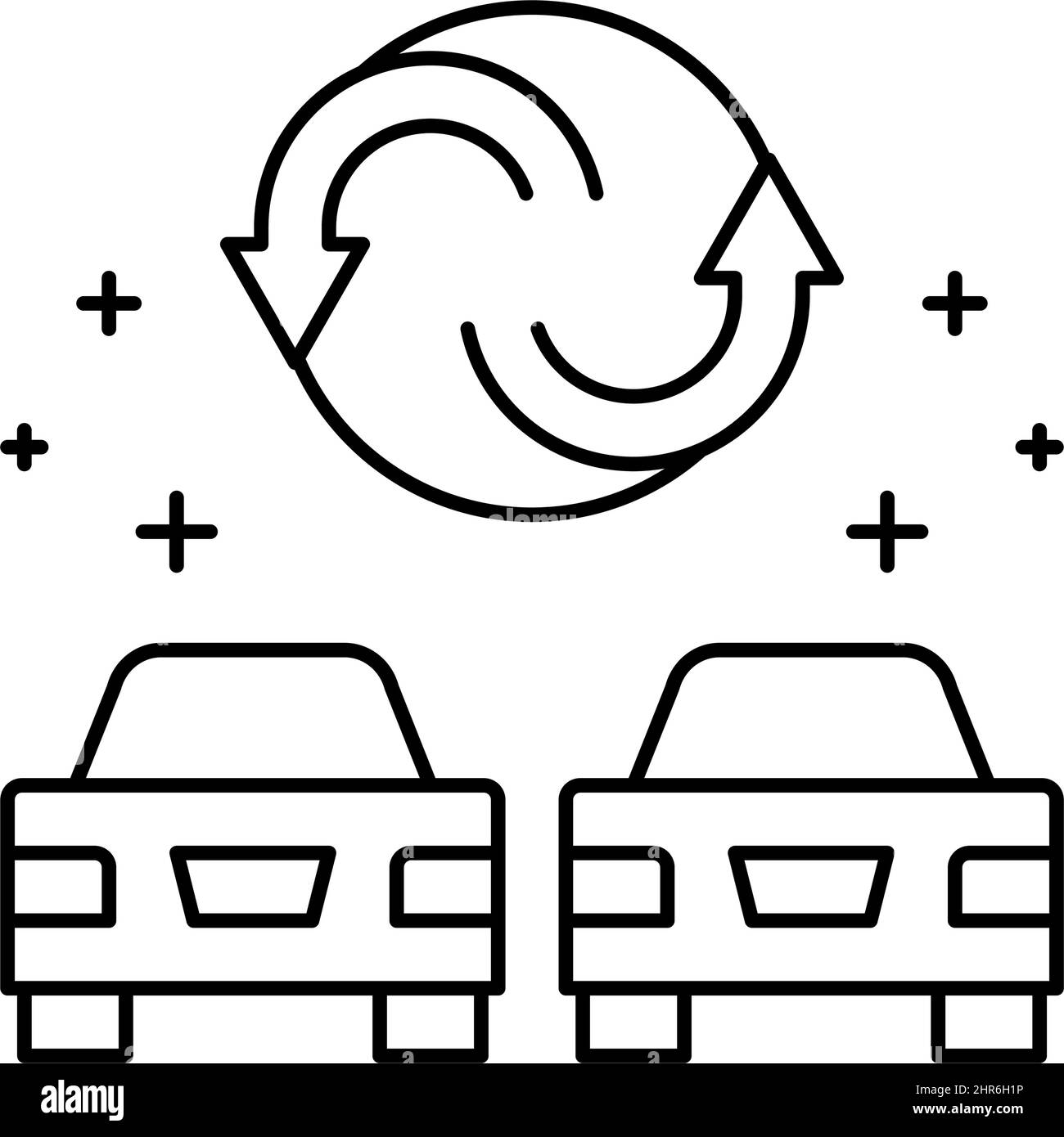 marketing rebranding line icon vector illustration Stock Vector Image ...