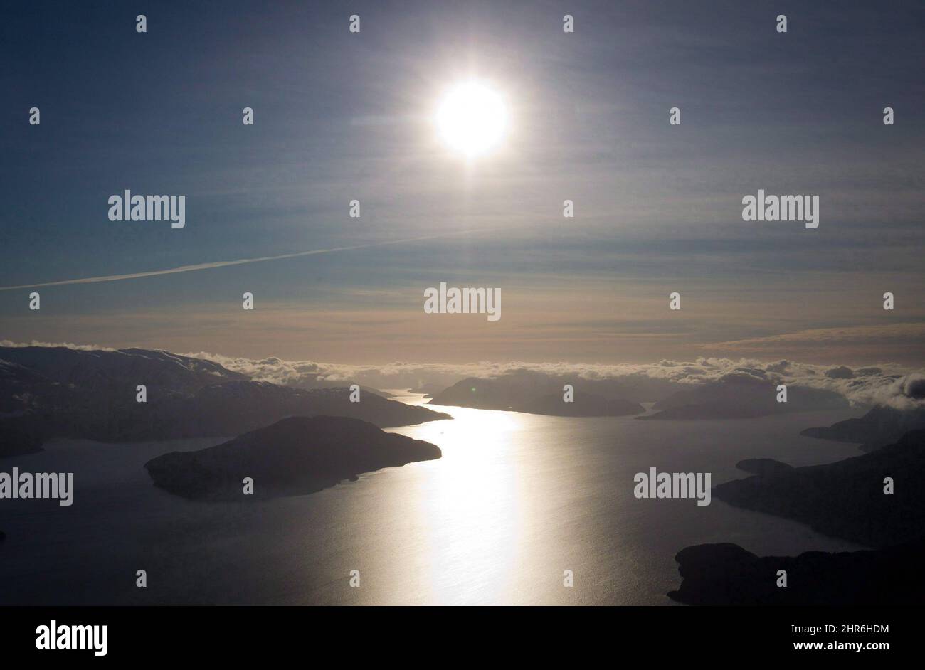 The Douglas Channel, the proposed shipping route for oil tanker ships ...