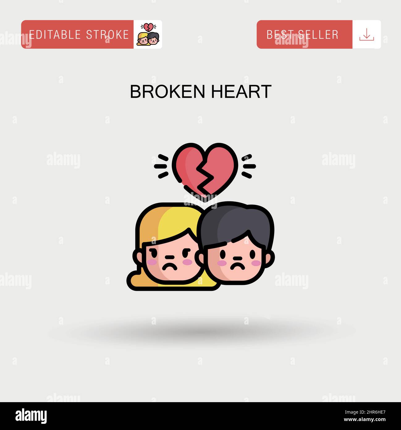 Sad relationship Stock Vector Images - Alamy