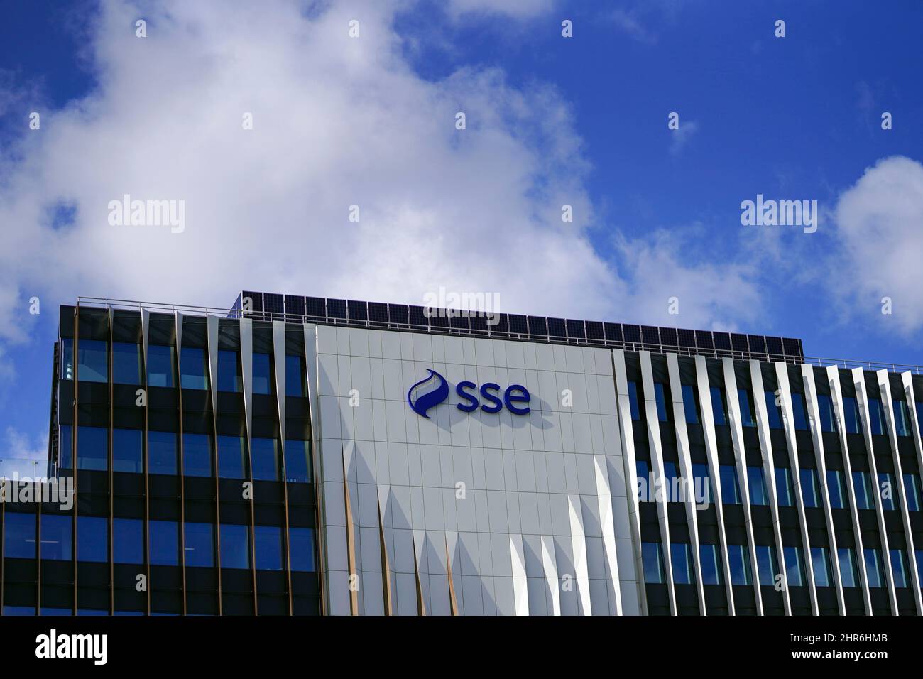 The SSE office building in Reading, Berkshire as household bills are ...
