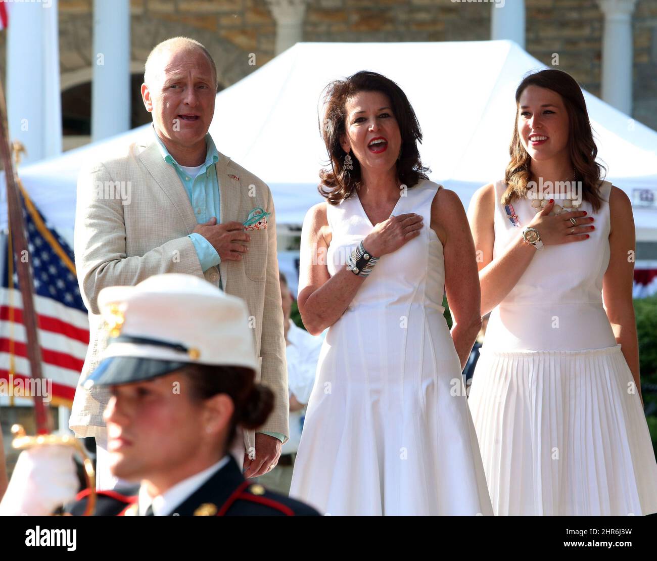 United States Ambassador Bruce Heyman along with his wife Vicki and ...