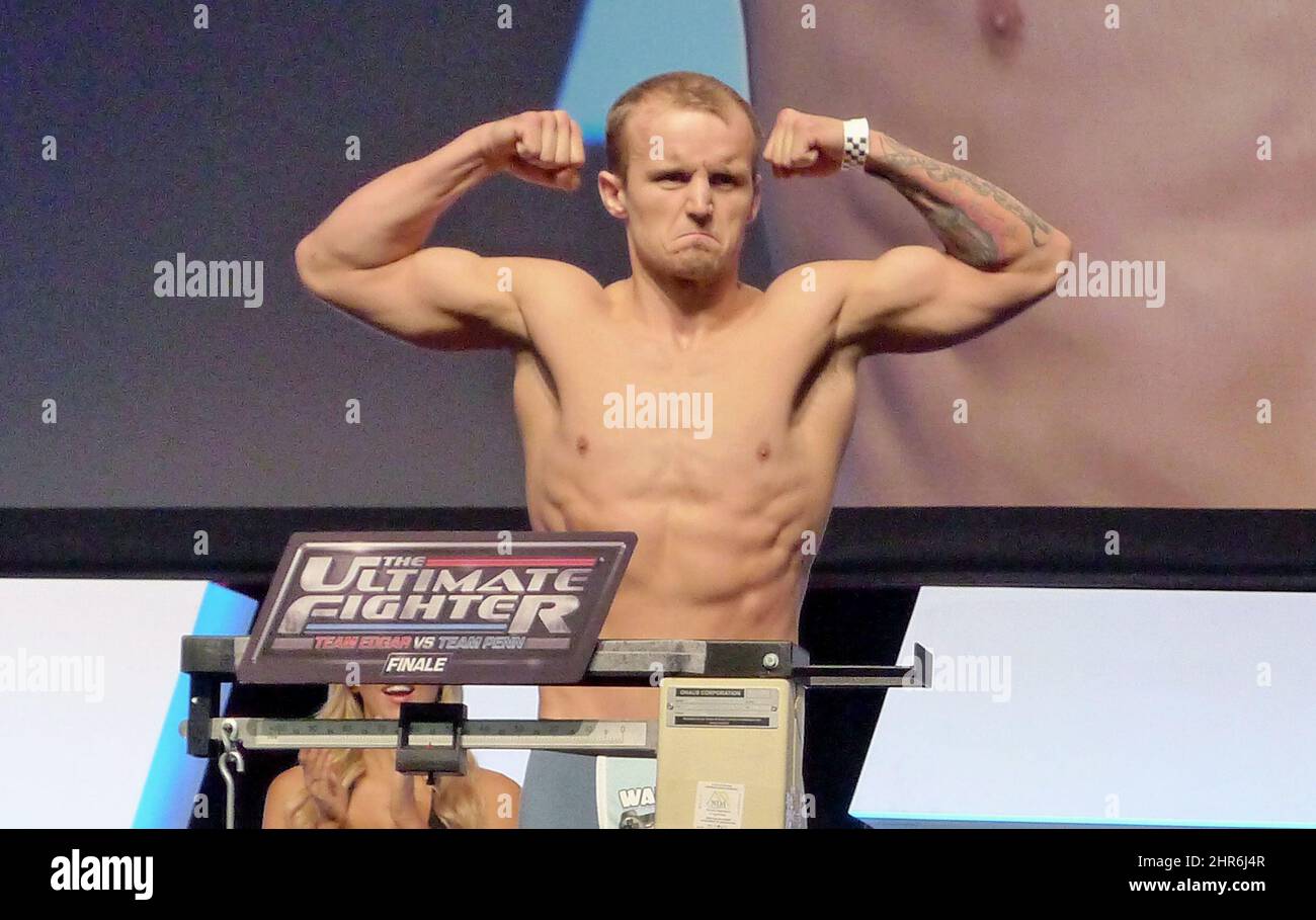 Canadian lightweight Jesse (The Body Snatcher) Ronson poses during the ...