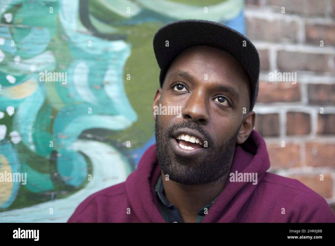 Rapper Shad is shown in an interview with The Canadian Press in Toronto ...