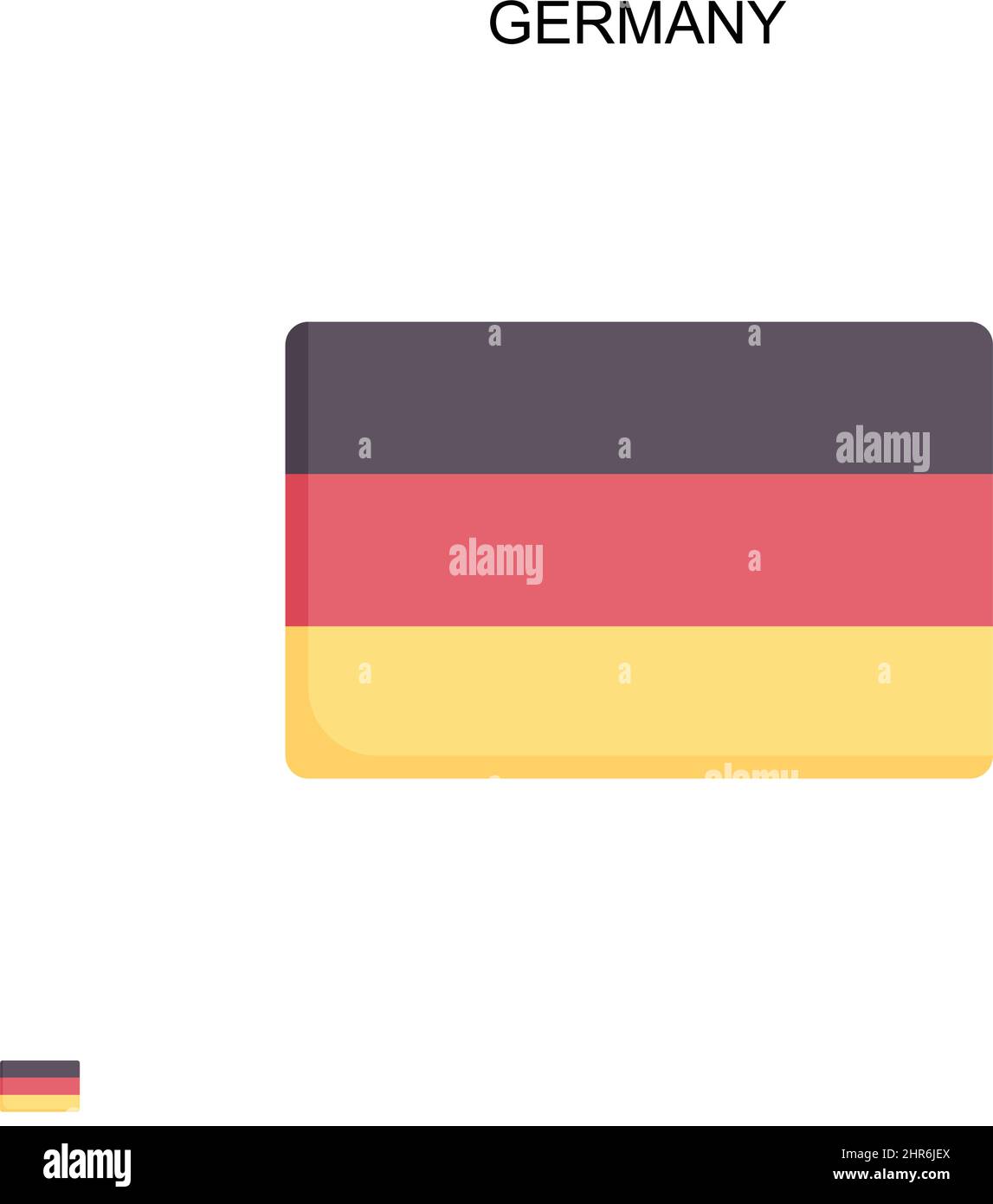 Germany Simple vector icon. Illustration symbol design template for web ...