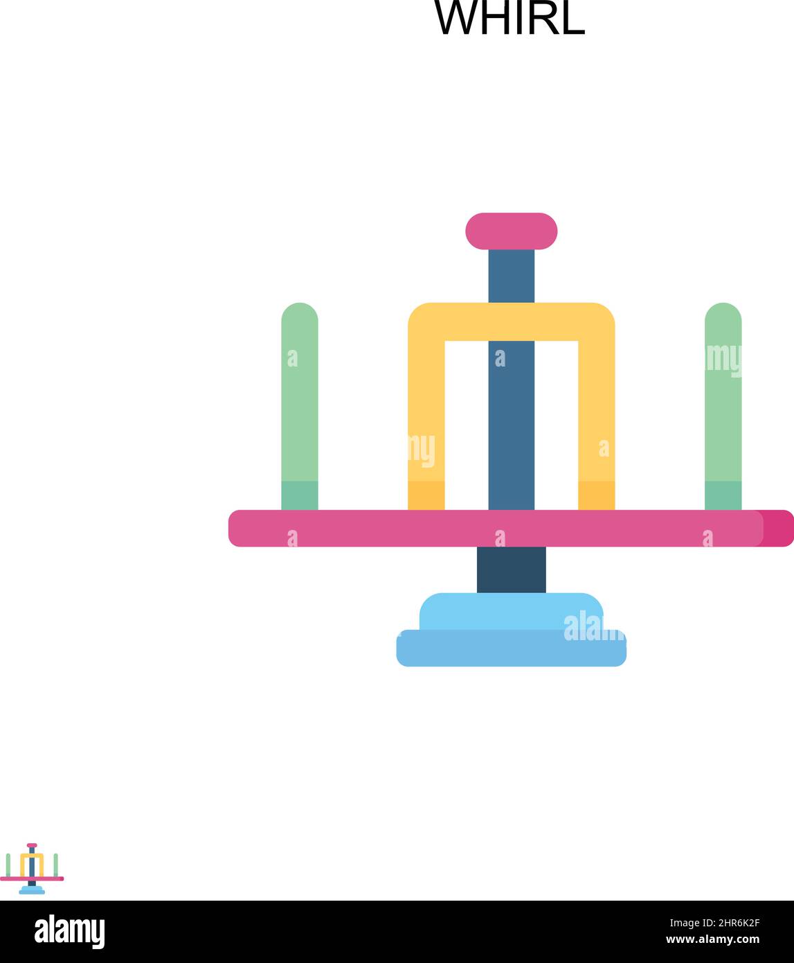 Whirl Simple vector icon. Illustration symbol design template for web ...