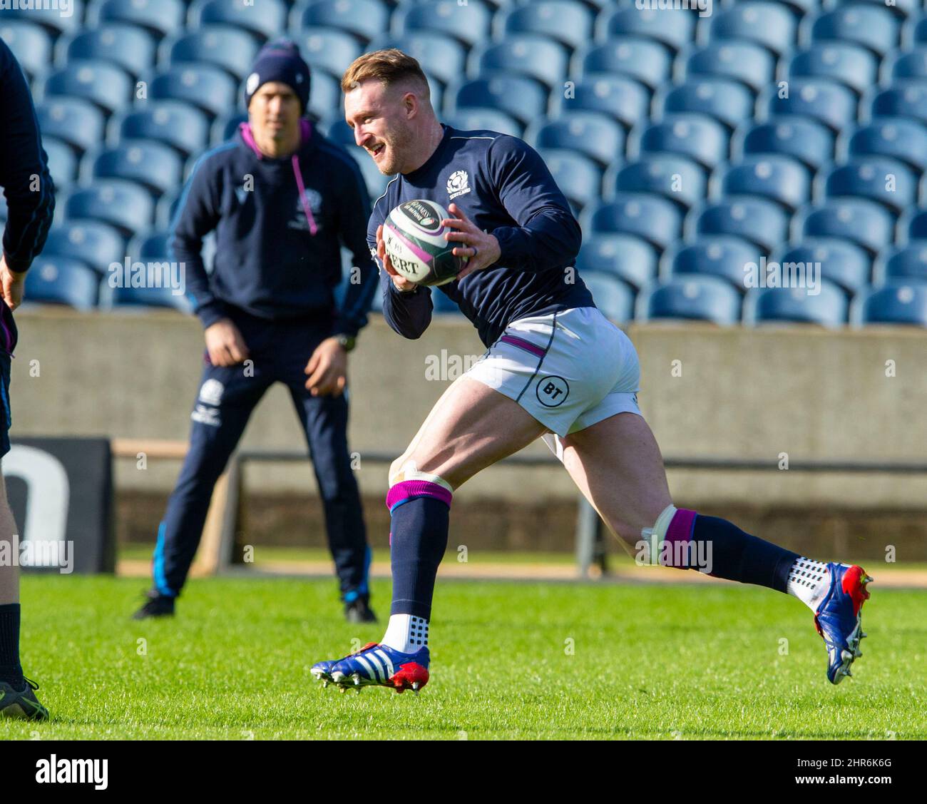 25th February 2022. Guinness Six Nations Rugby. Scotland captain Stuart ...