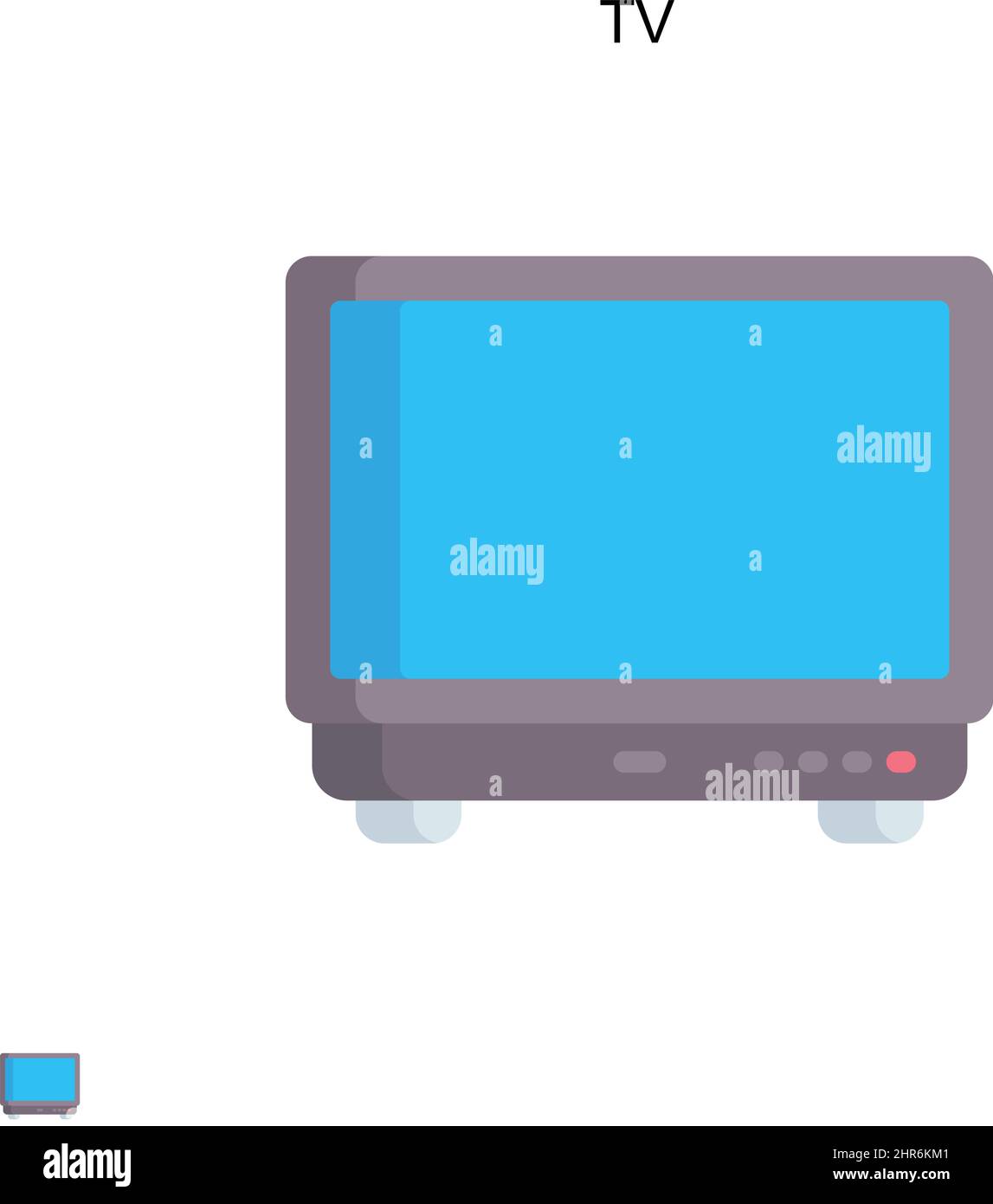 Tv Simple vector icon. Illustration symbol design template for web ...