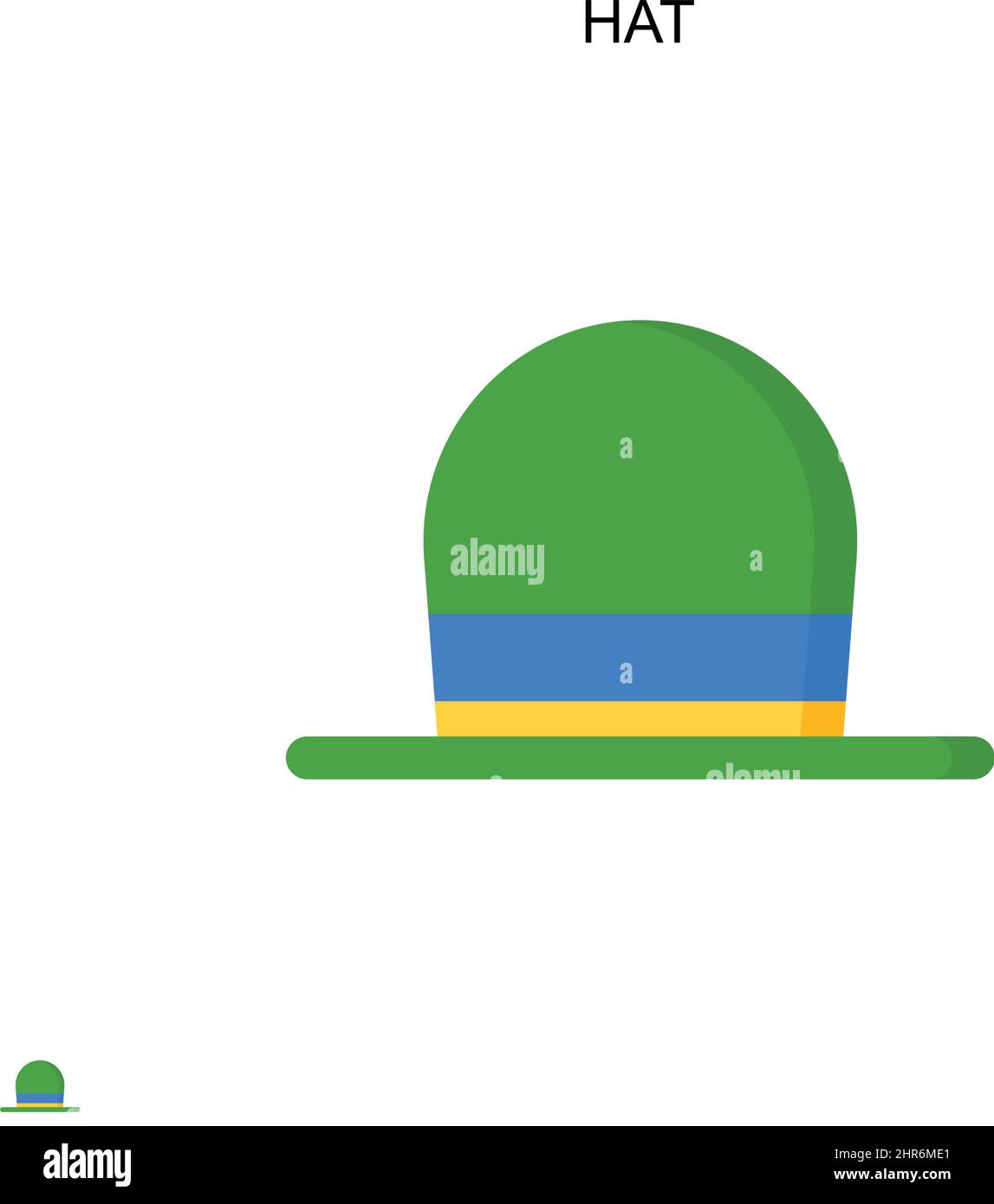 Hat Simple vector icon. Illustration symbol design template for web ...