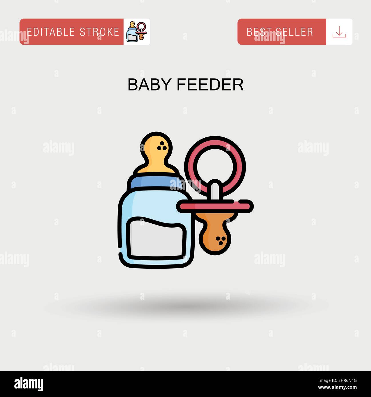 Baby feeder Simple vector icon Stock Vector Image & Art - Alamy