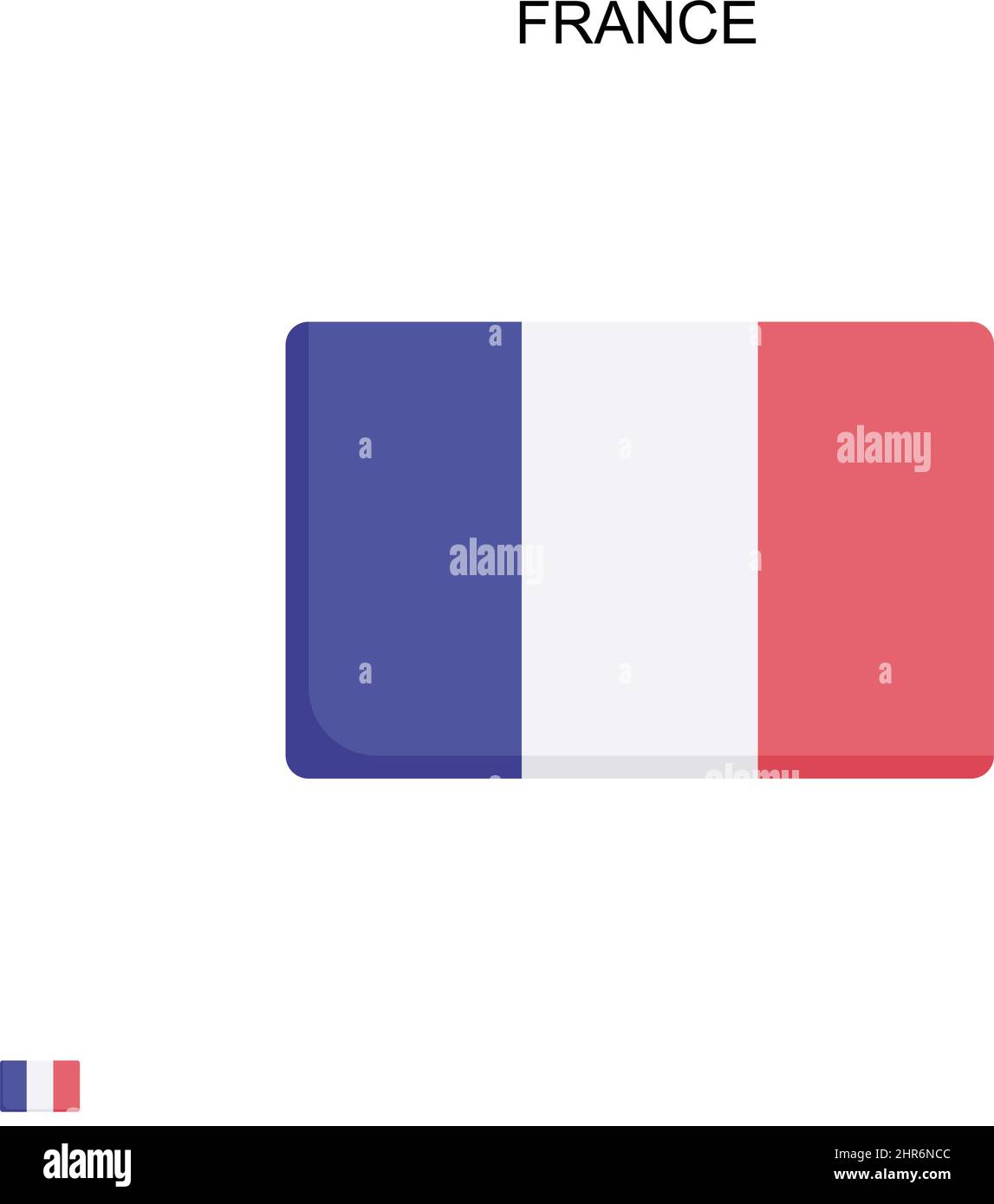 France Simple vector icon. Illustration symbol design template for web ...