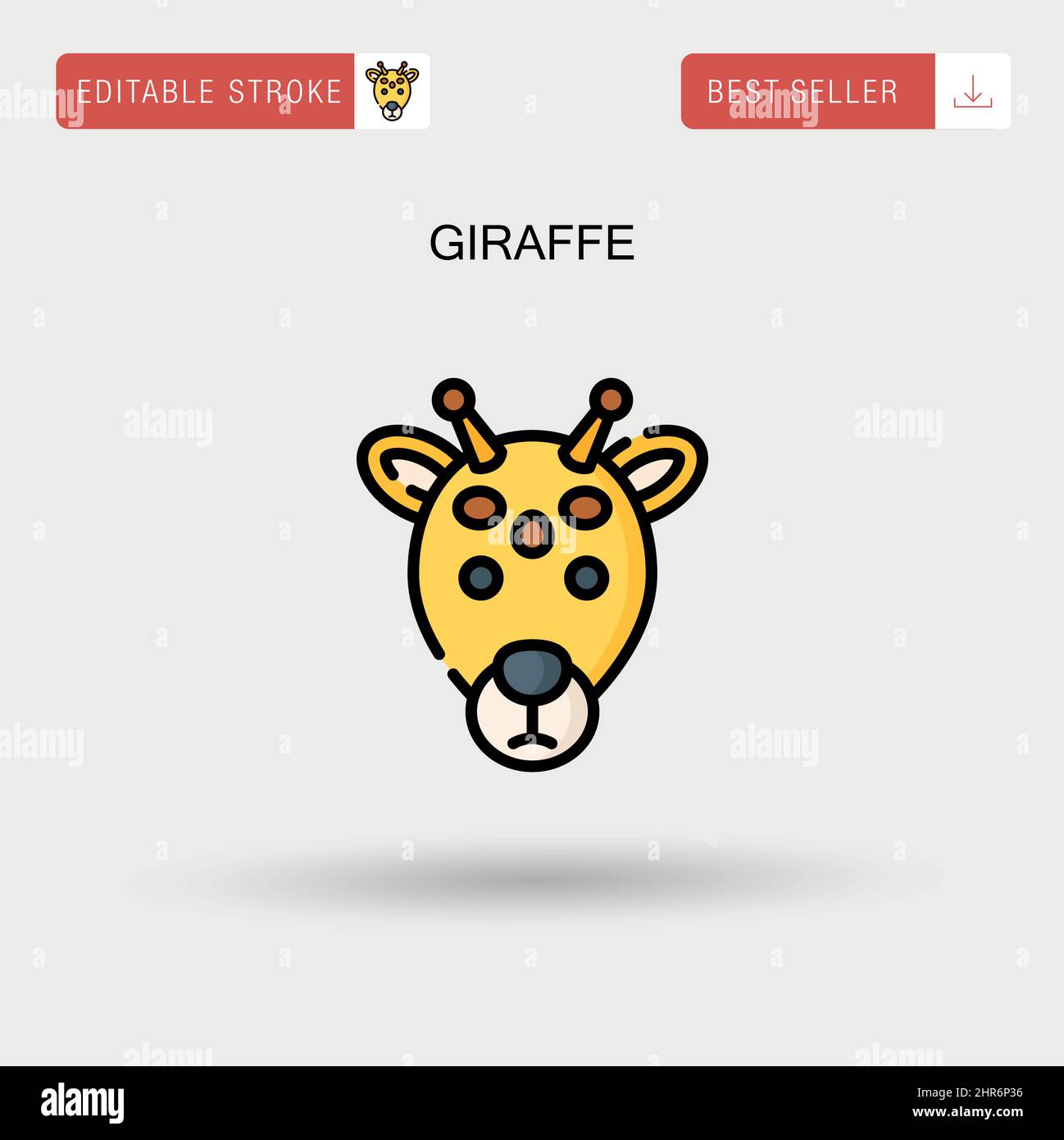 Simple Giraffe Illustration High Resolution Stock Photography and ...