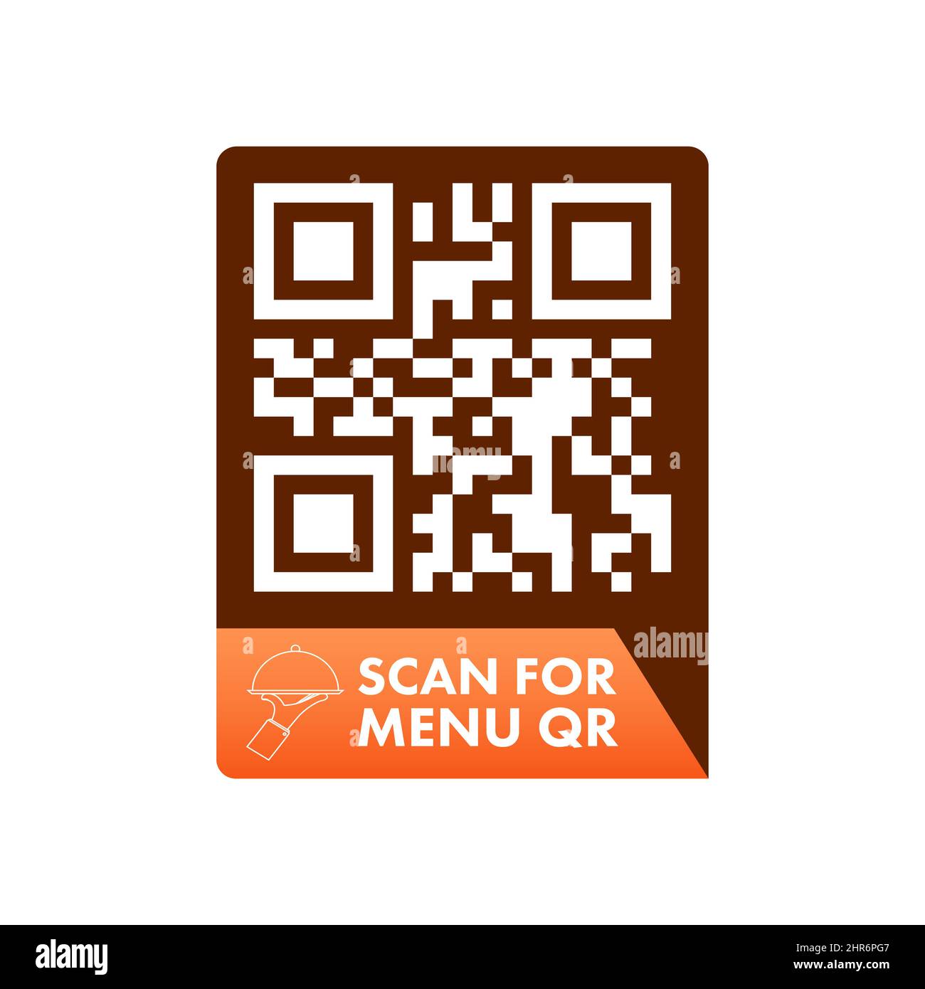 Scan for menu and order. Qr code scan icon. Customer service. Vector ...