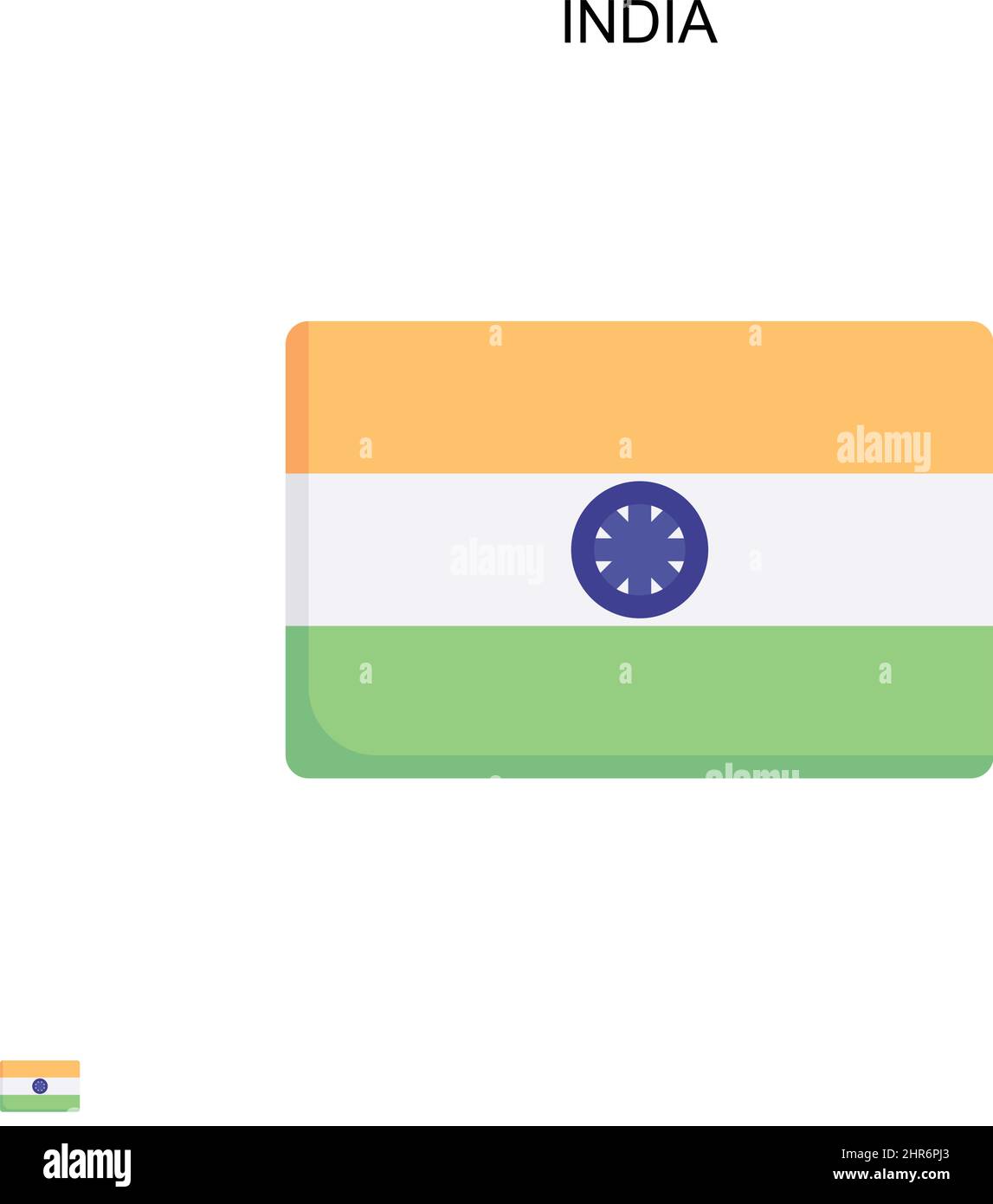 India Simple vector icon. Illustration symbol design template for web ...