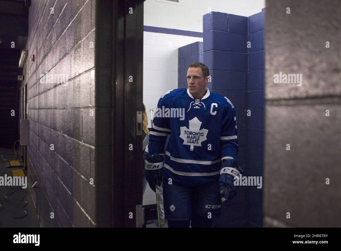Toronto Maple Leafs captain Dion Phaneuf attends training camp in ...