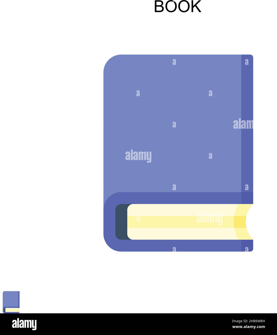 Book Simple vector icon. Illustration symbol design template for web ...