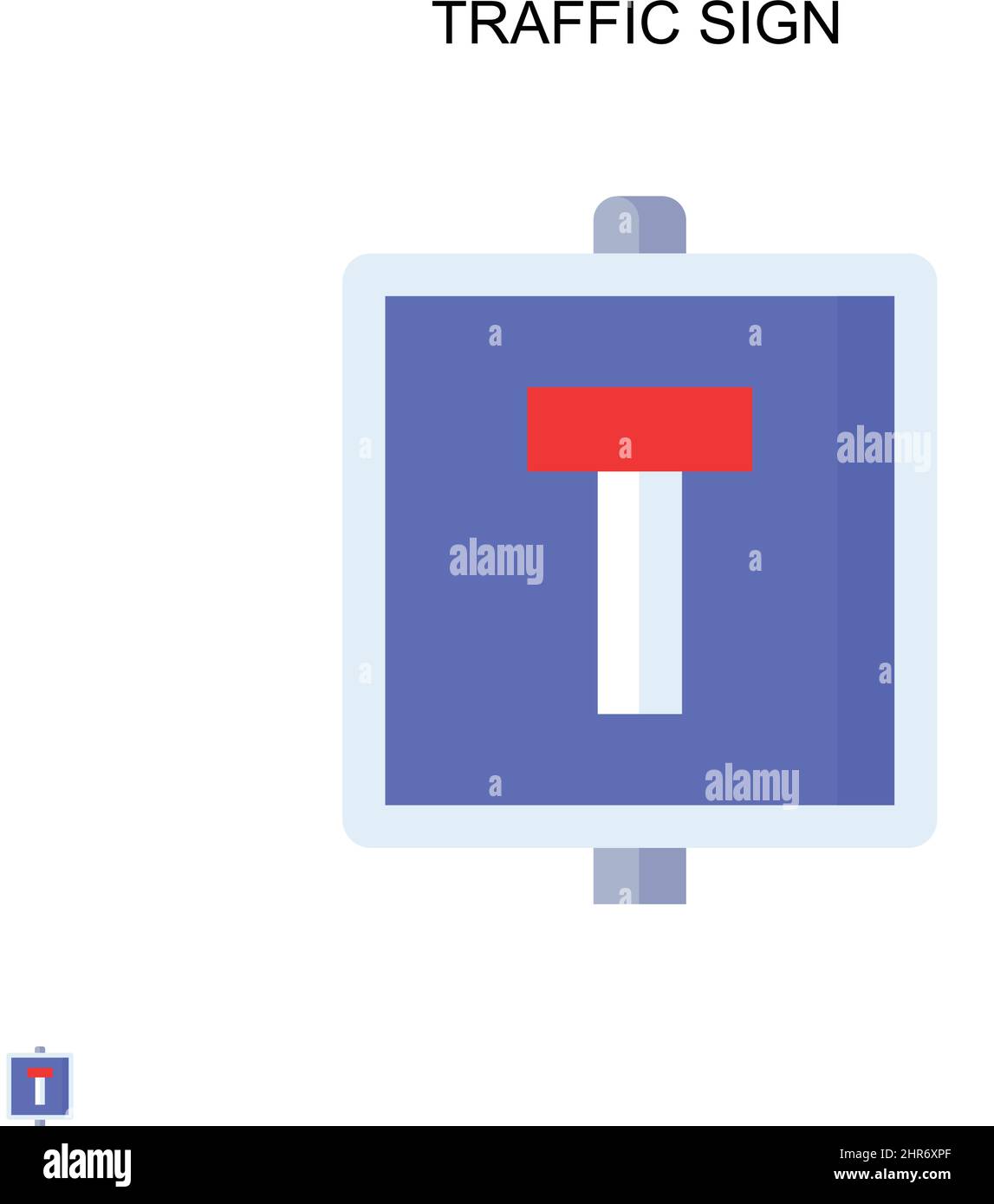 Traffic sign Simple vector icon. Illustration symbol design template ...