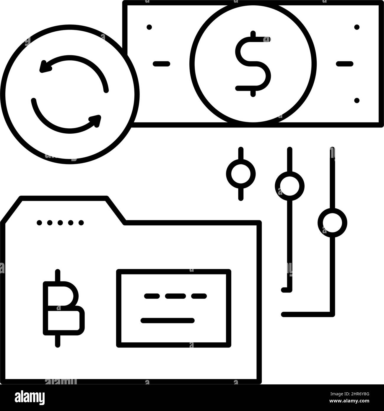 reverse ico line icon vector illustration Stock Vector Image & Art - Alamy