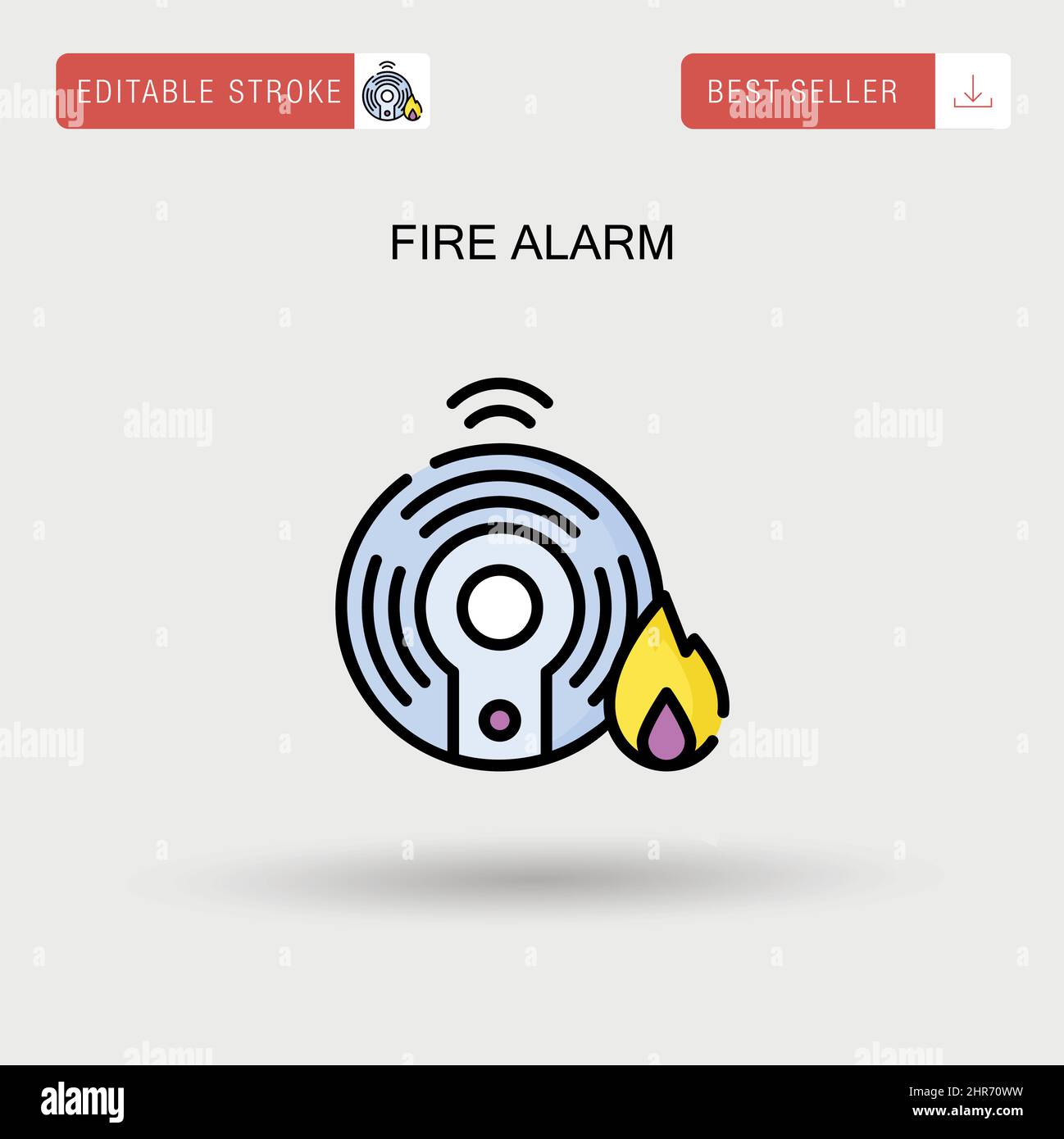 Fire prevention technology Stock Vector Images - Alamy