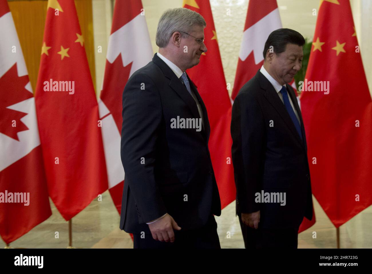 Canadian Prime Minister Stephen Harper meets with Chinese President Xi ...