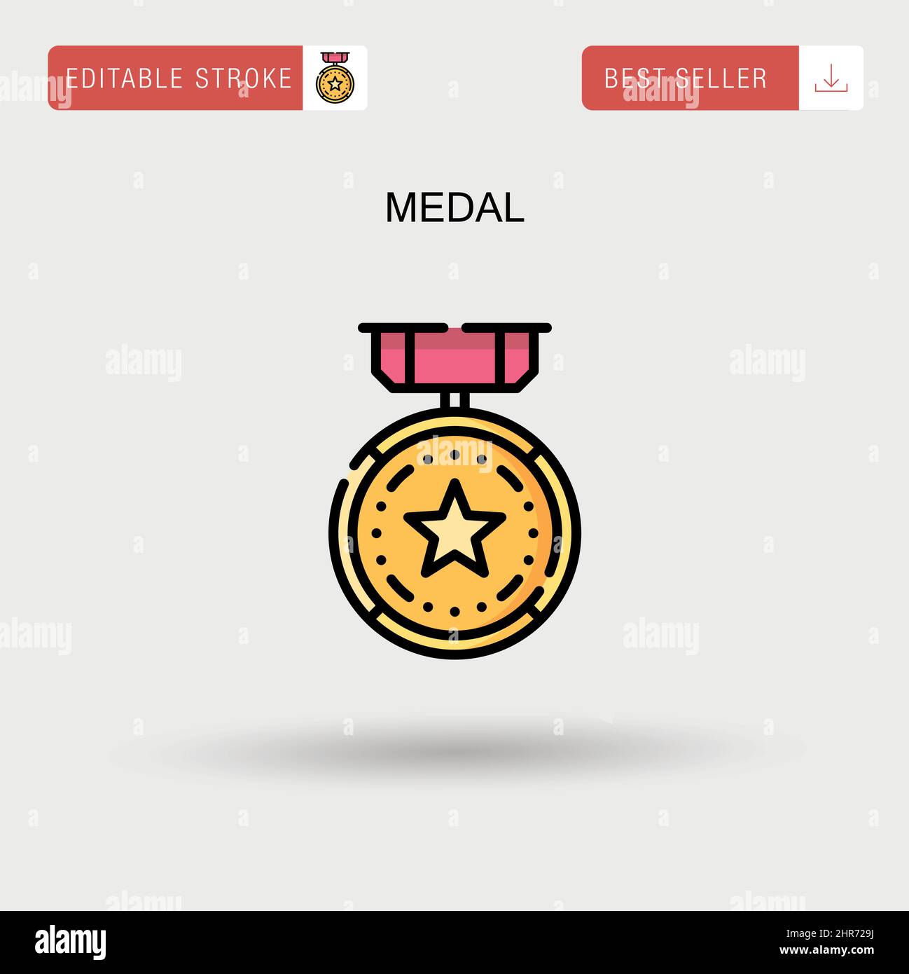 Winner medal icon hi-res stock photography and images - Alamy