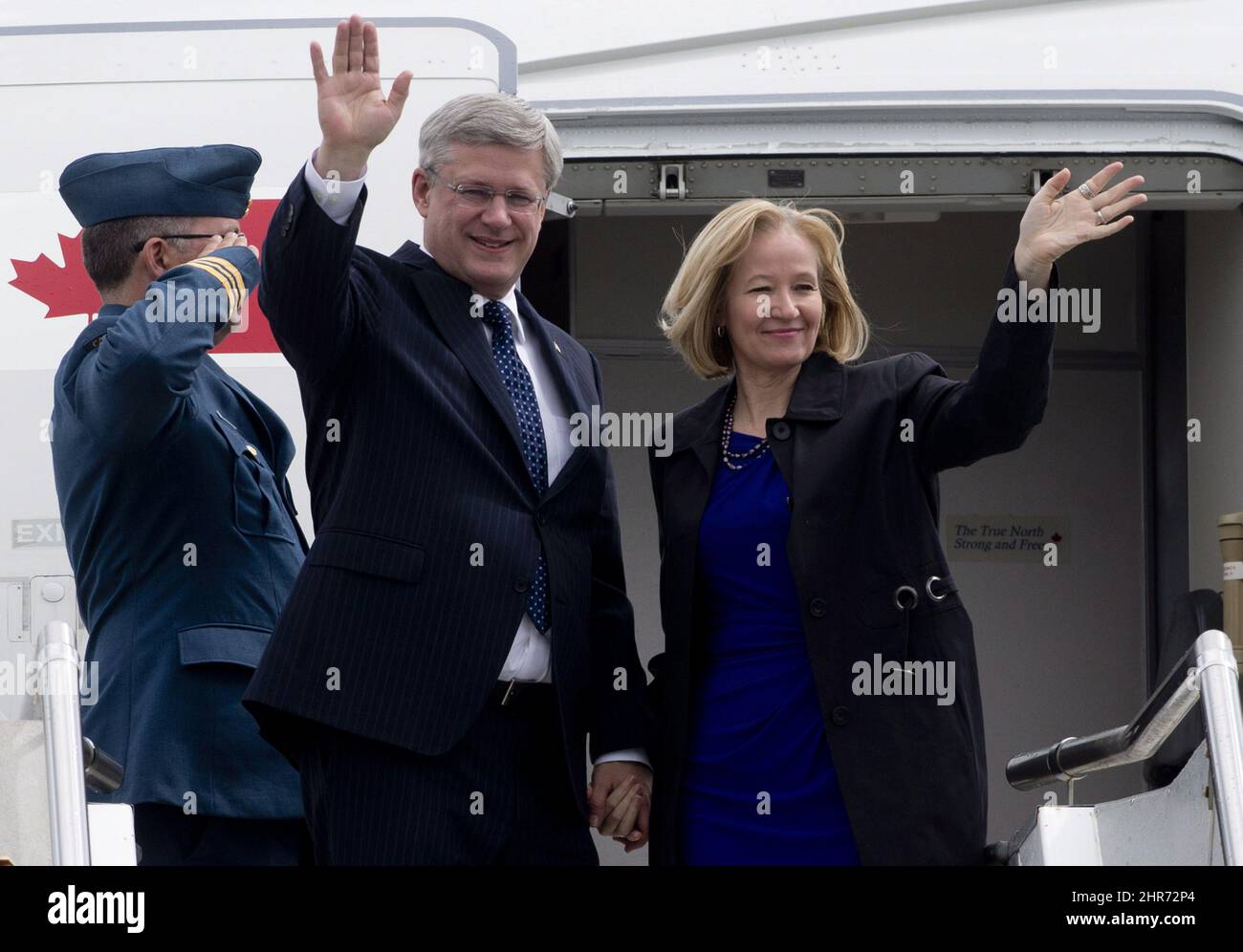 Canadian Prime Minister Stephen Harper and his wife Laureen arrive in ...