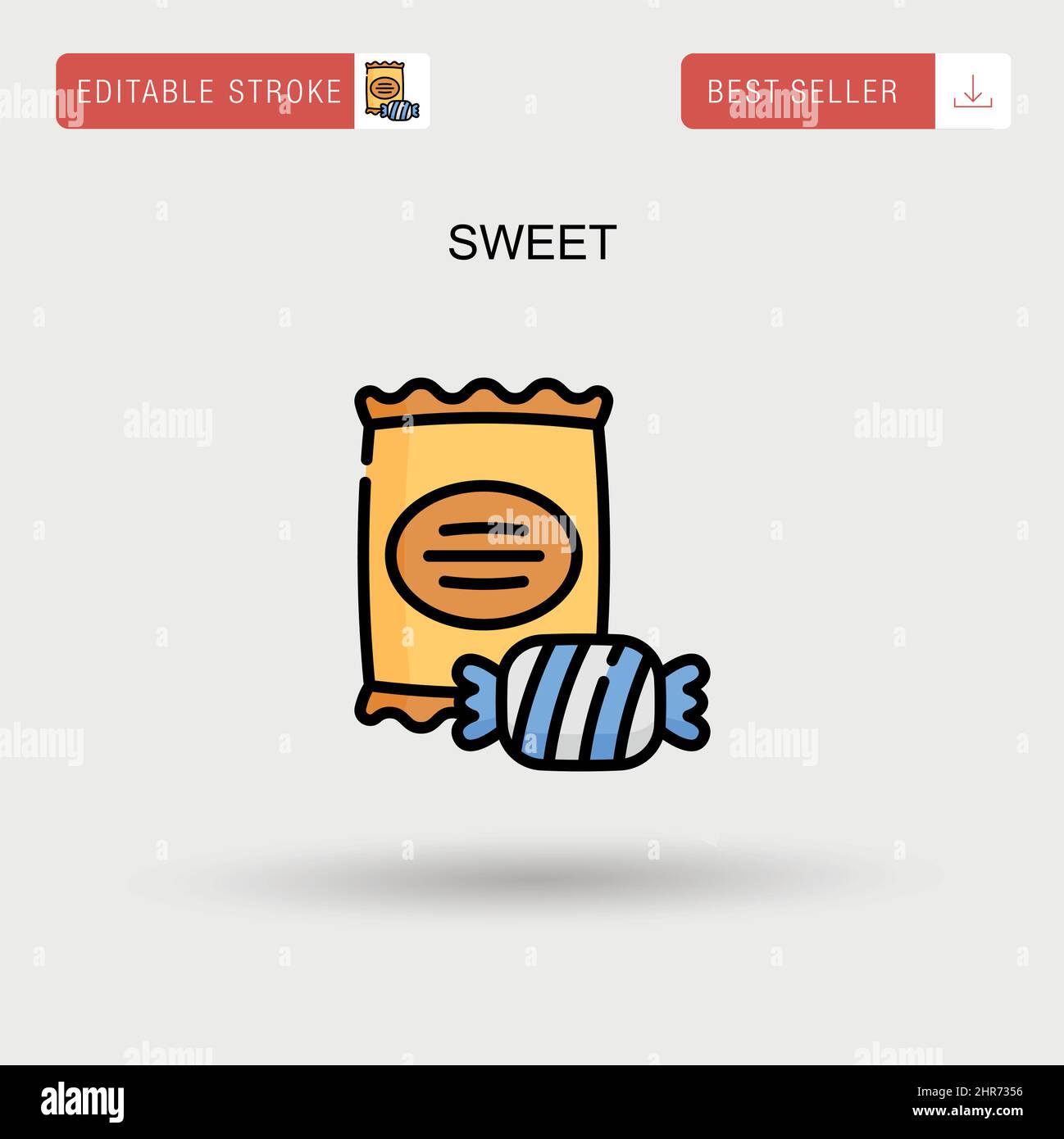 Top view chocolate sweets Stock Vector Images - Alamy