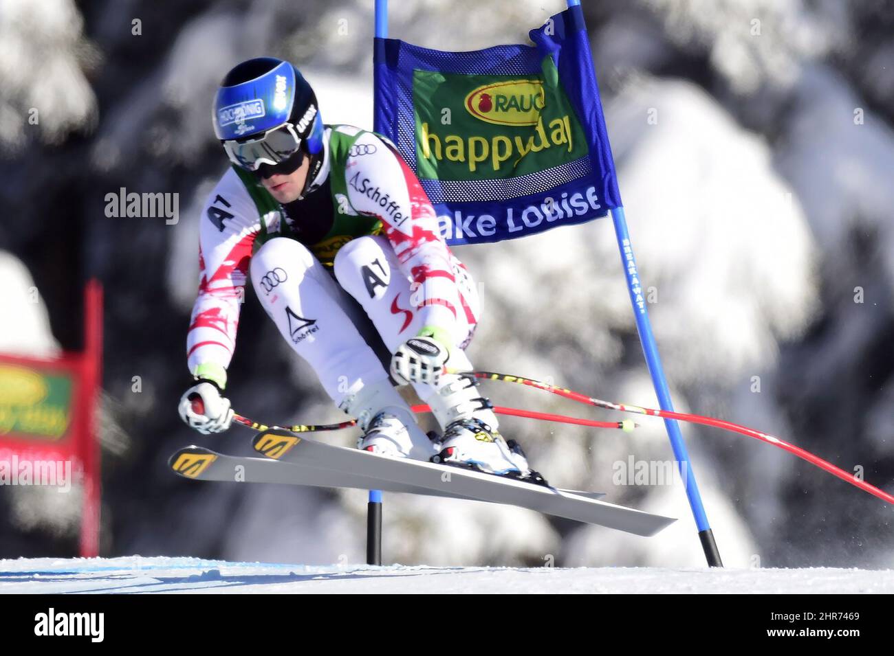 Austria's Patrick Schweiger on his run at the men's World Cup Super G ...