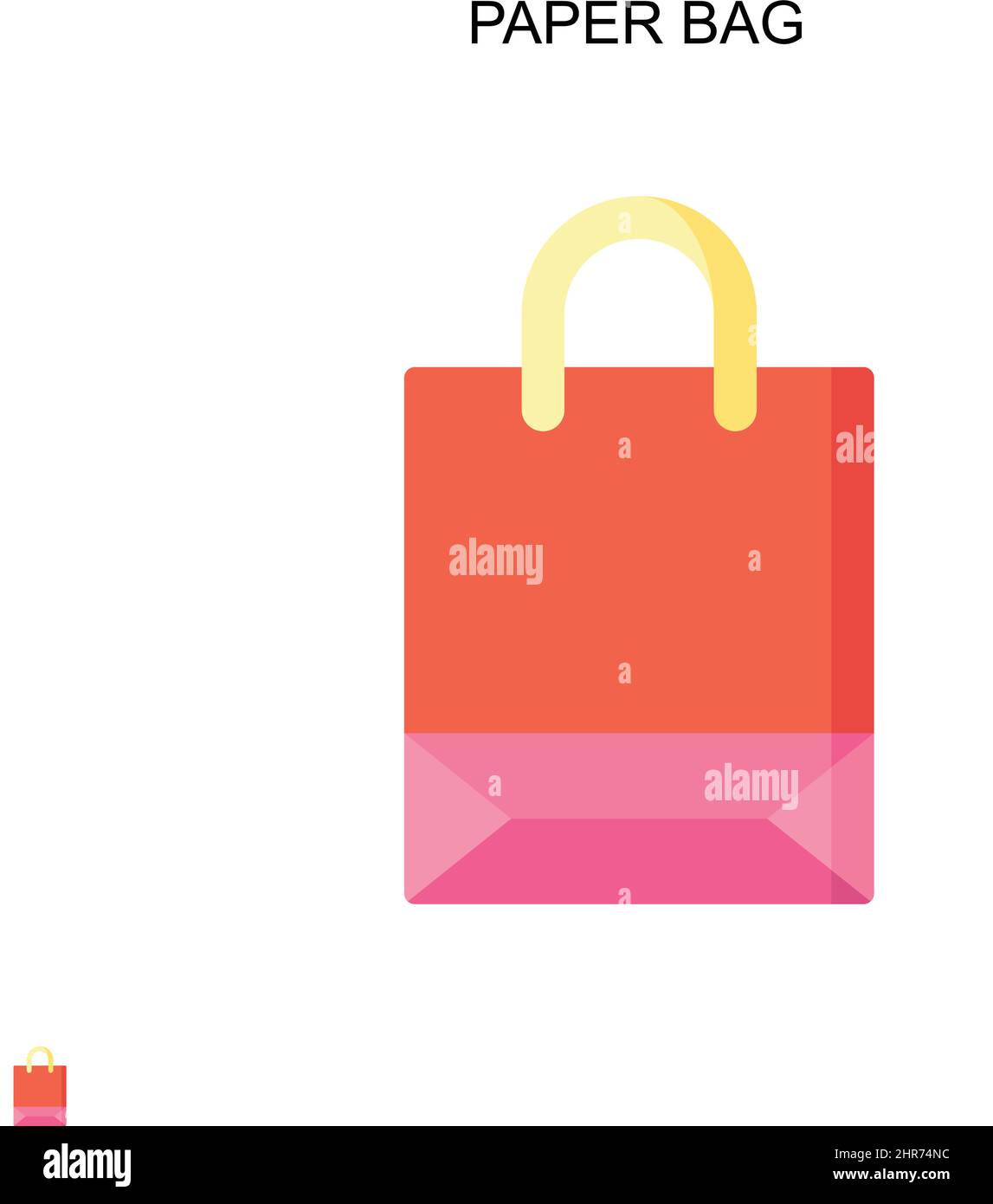 Flat Paper Bag Template