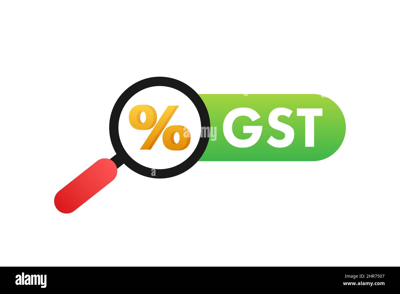 Good and Services Tax GST , indirect tax on the supply. Vector stock ...