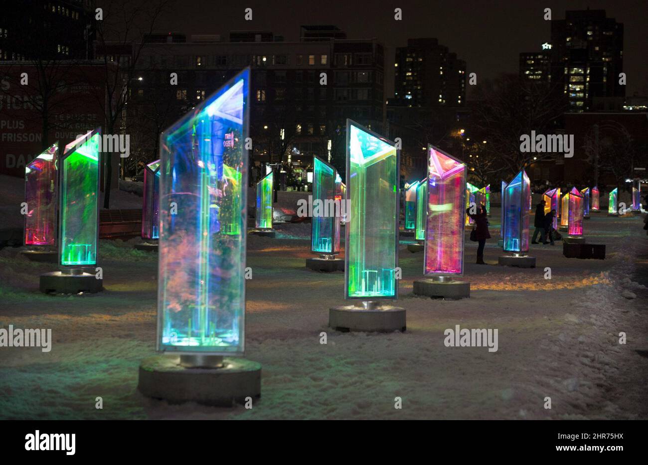 Prismatica, a display of 50 colourful prisms, turns Montreal's Place ...