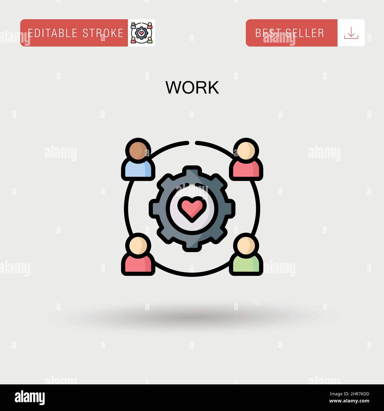 Work Simple vector icon Stock Vector Image & Art - Alamy