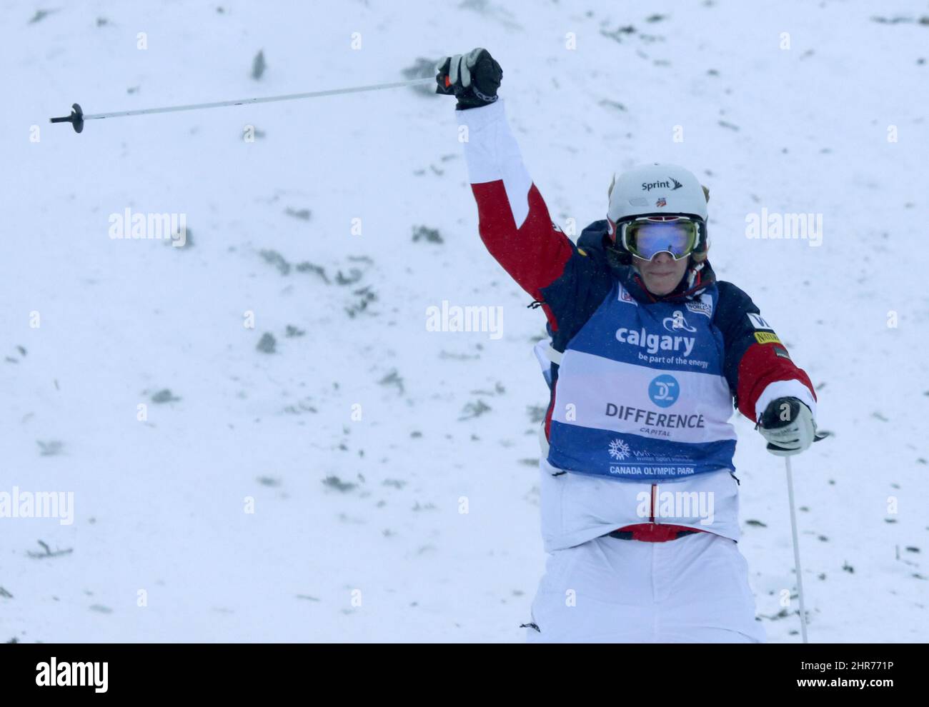 Winner Hannah Kearney of the USA celebrates at the women's World Cup ...