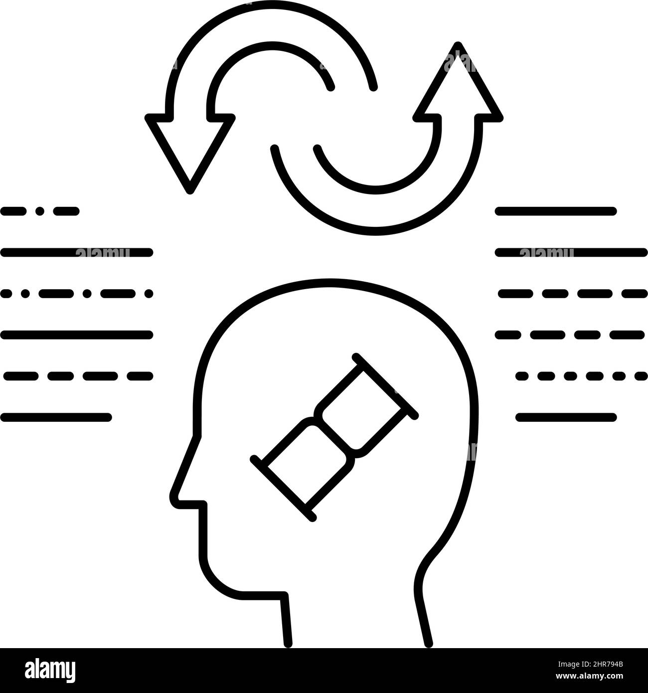 comparative philosophy line icon vector illustration Stock Vector Image ...