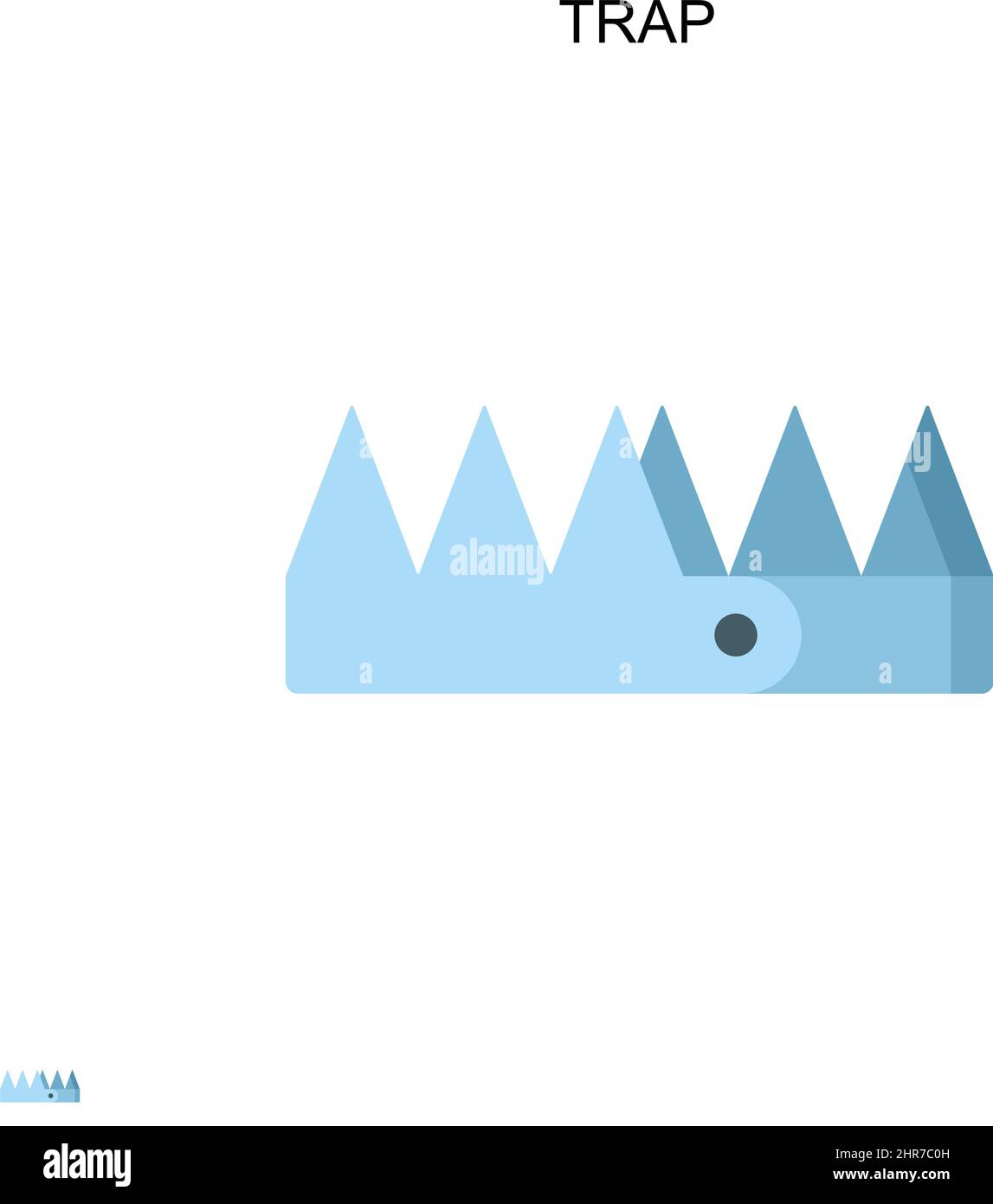 Trap Simple vector icon. Illustration symbol design template for web ...