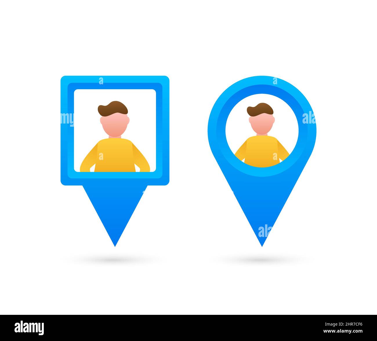 Map pointer with pople. Pin Point human. Vector stock illustration ...