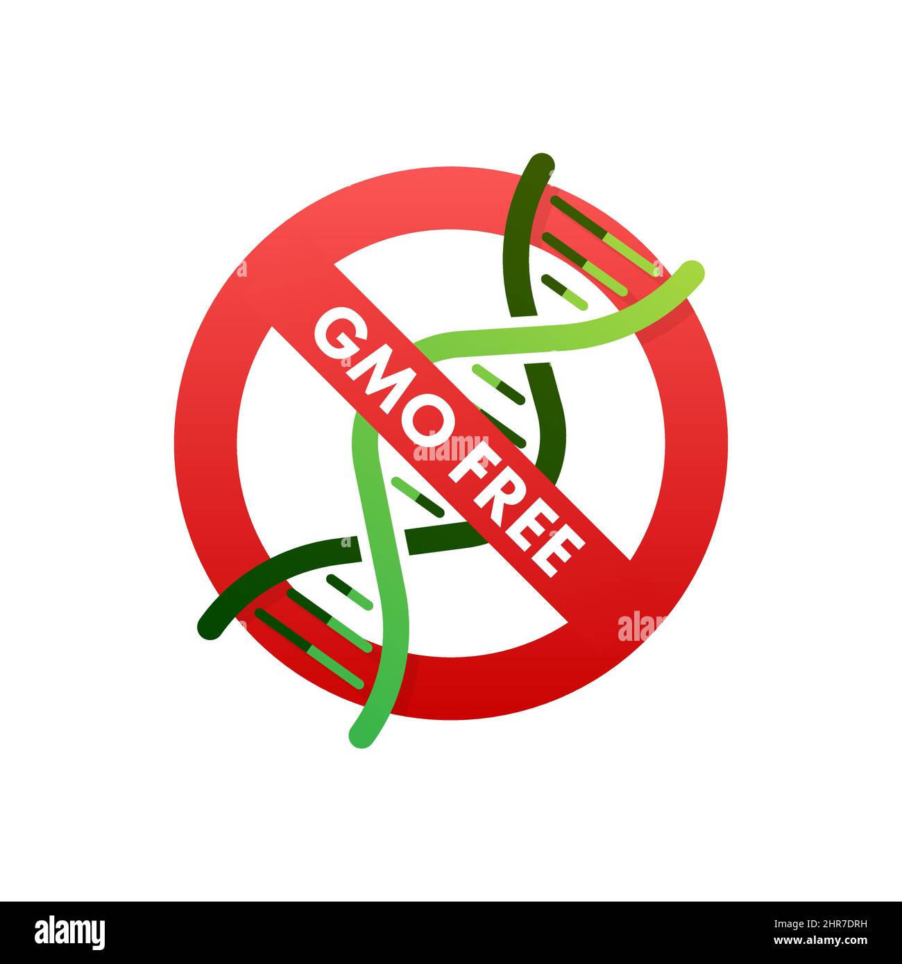 Green colored GMO free emblems, badge, logo, icon. Vector stock illustration Stock Vector Image ...