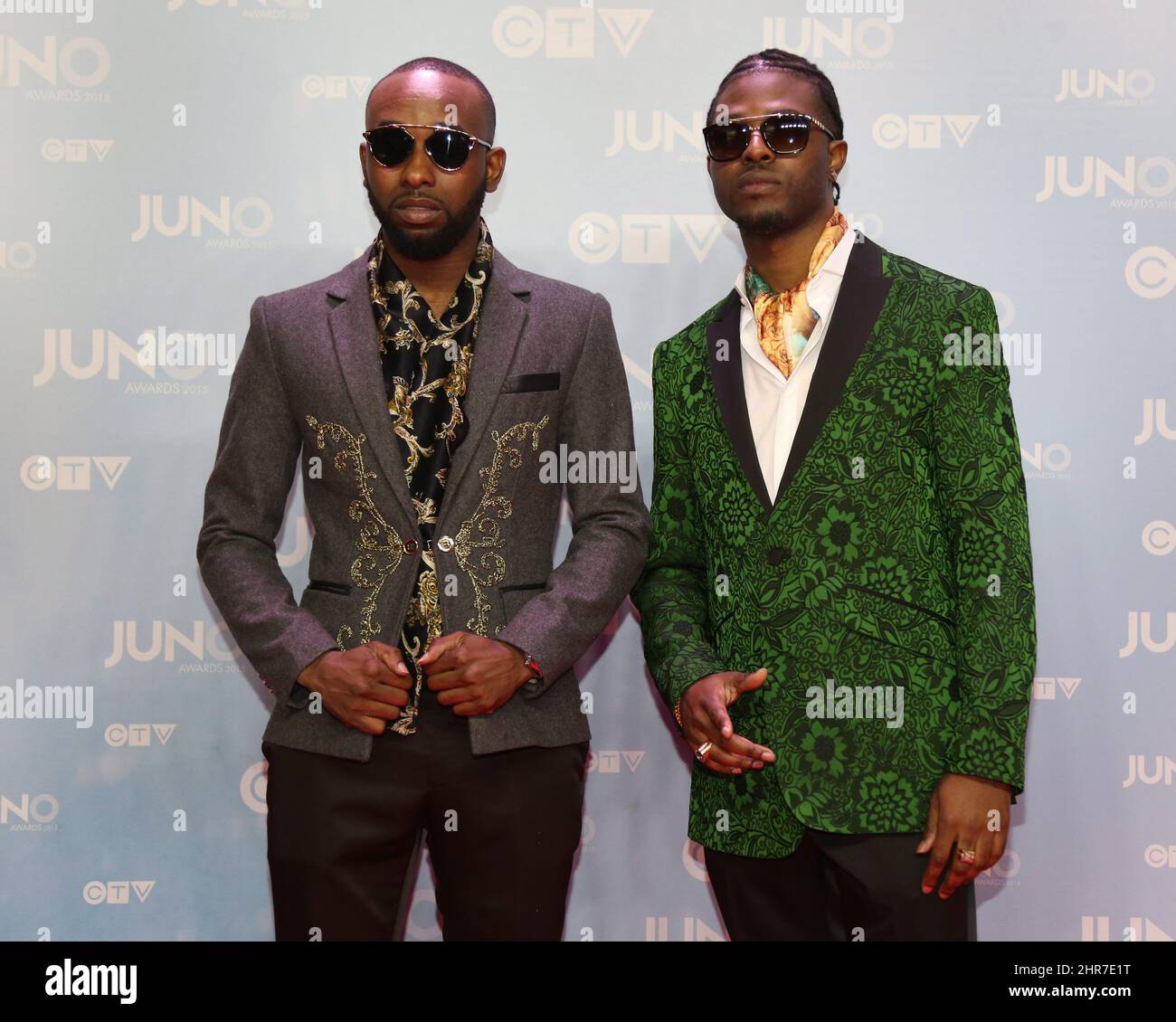 Bob da Builda, left, and Kirk Diamond pose on the red carpet at the ...