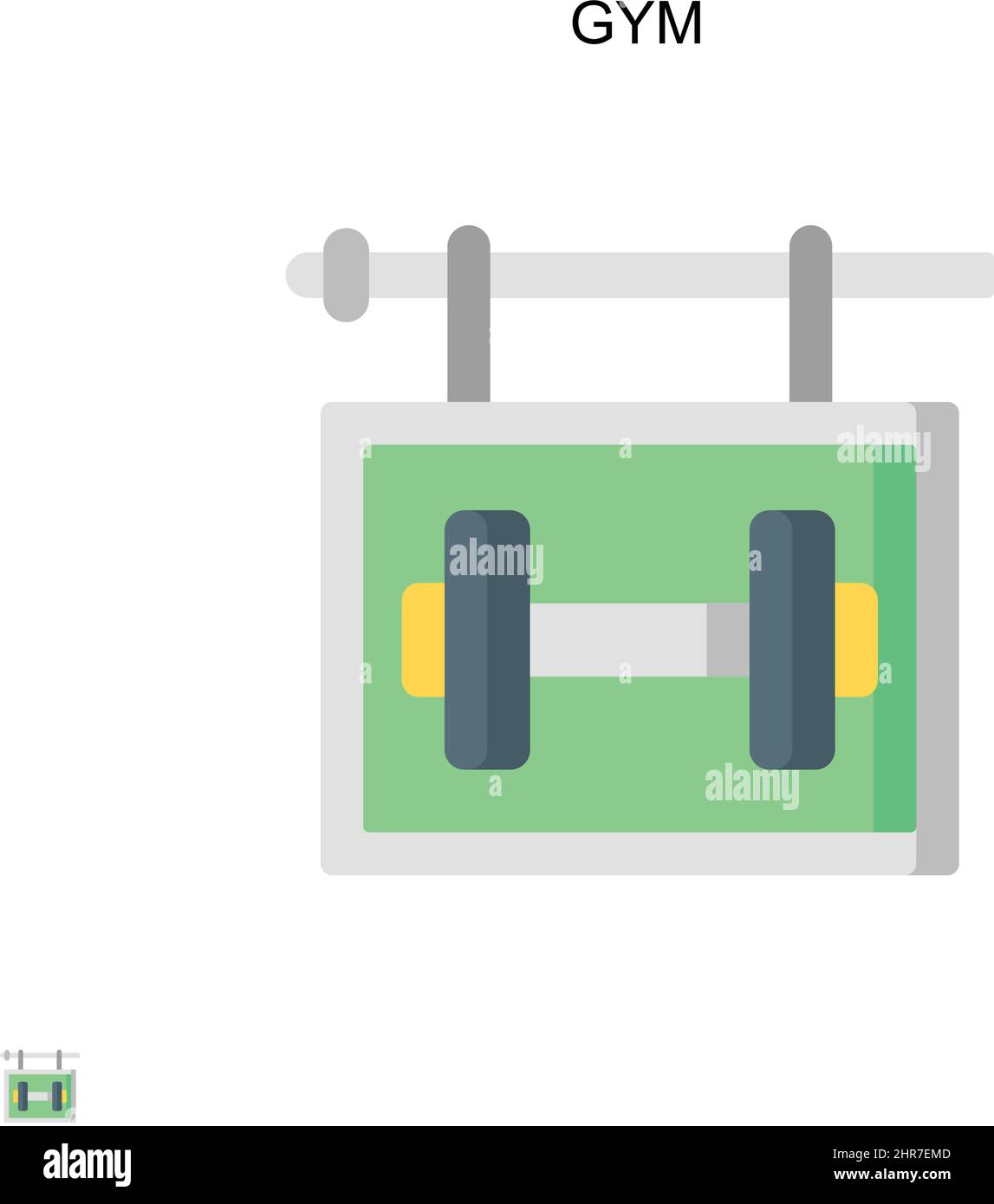 Symbol lifting weights gym Cut Out Stock Images & Pictures - Alamy