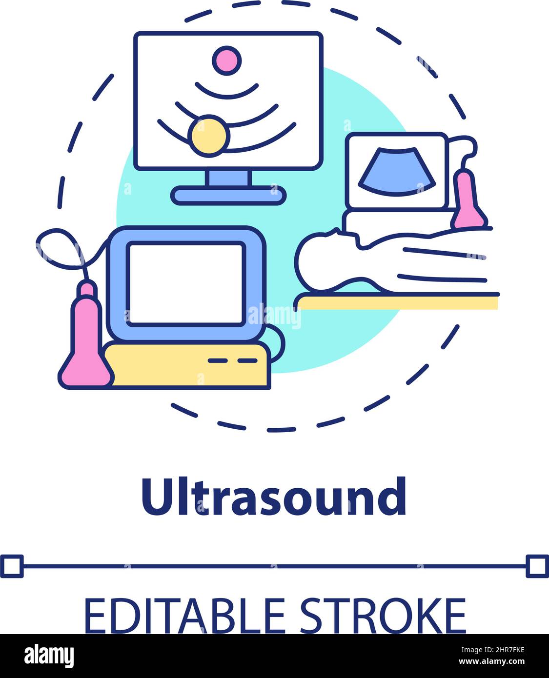 Ultrasound concept icon Stock Vector Image & Art - Alamy