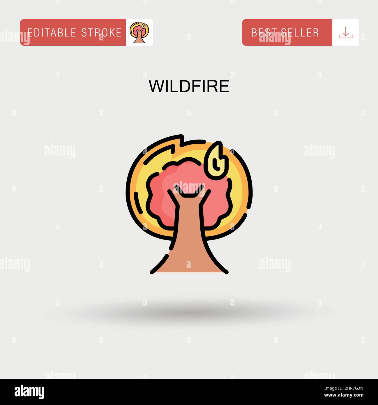 Wildfire hot Stock Vector Images - Alamy