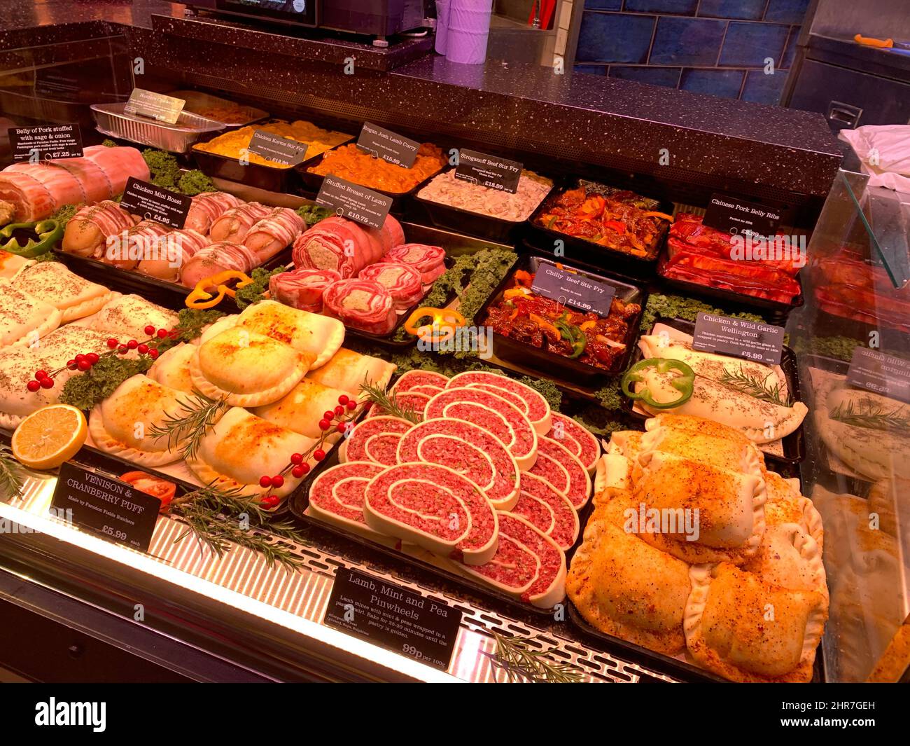 pies in Farndon Fields farm shop Market Harborough Leicestershire ...