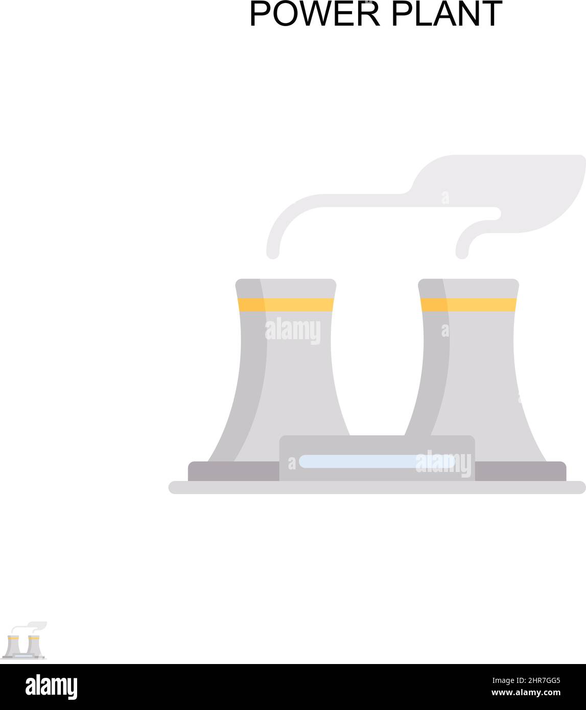 Power plant Simple vector icon. Illustration symbol design template for ...
