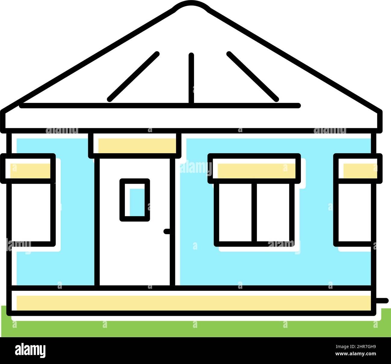 yurt house color icon vector illustration Stock Vector Image & Art - Alamy