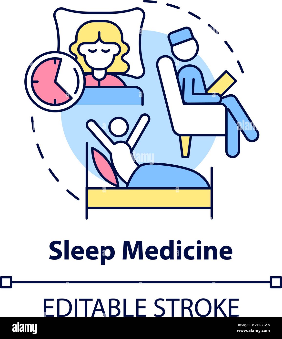 Sleep medicine concept icon Stock Vector Image & Art - Alamy