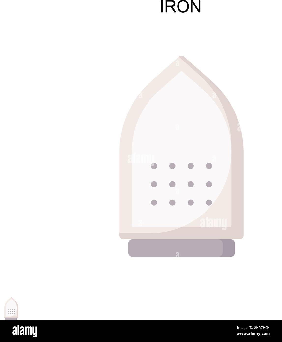 Iron Simple vector icon. Illustration symbol design template for web ...