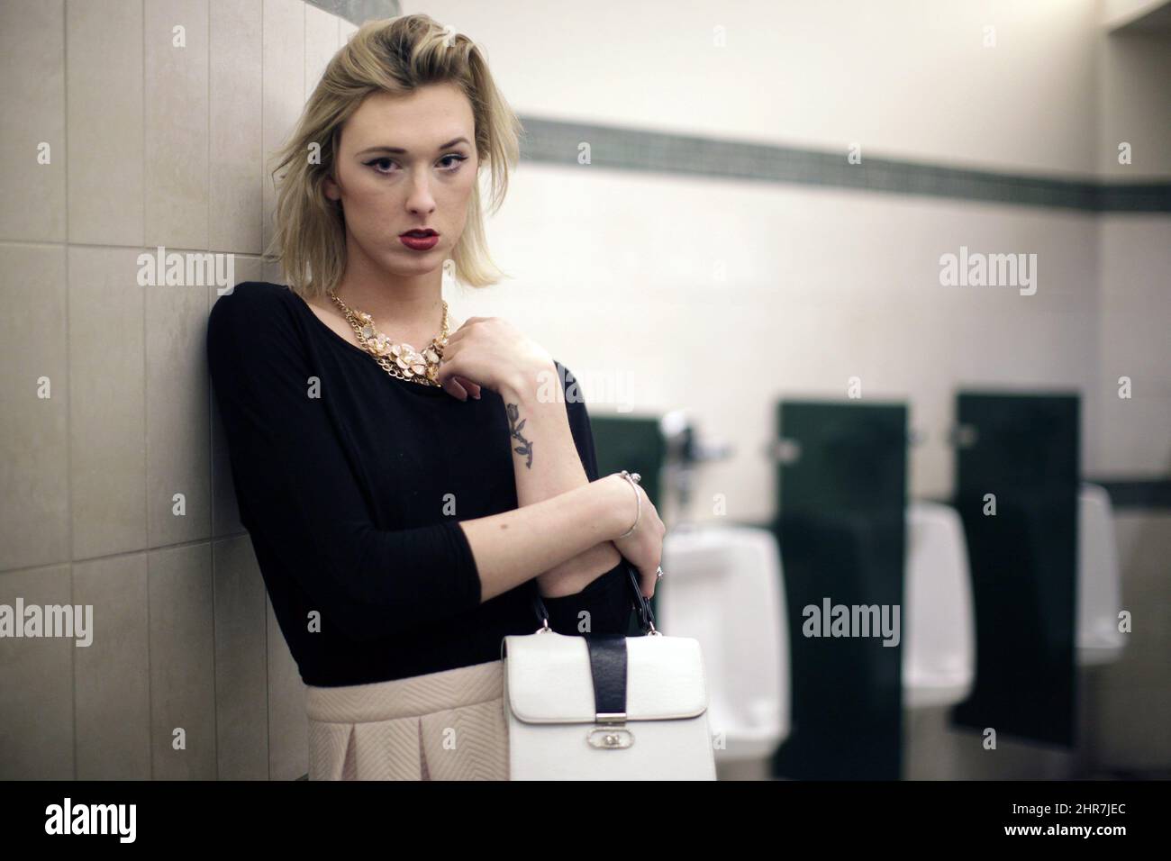 Brae Carnes, a transgender woman who has been taking selfies in men's ...