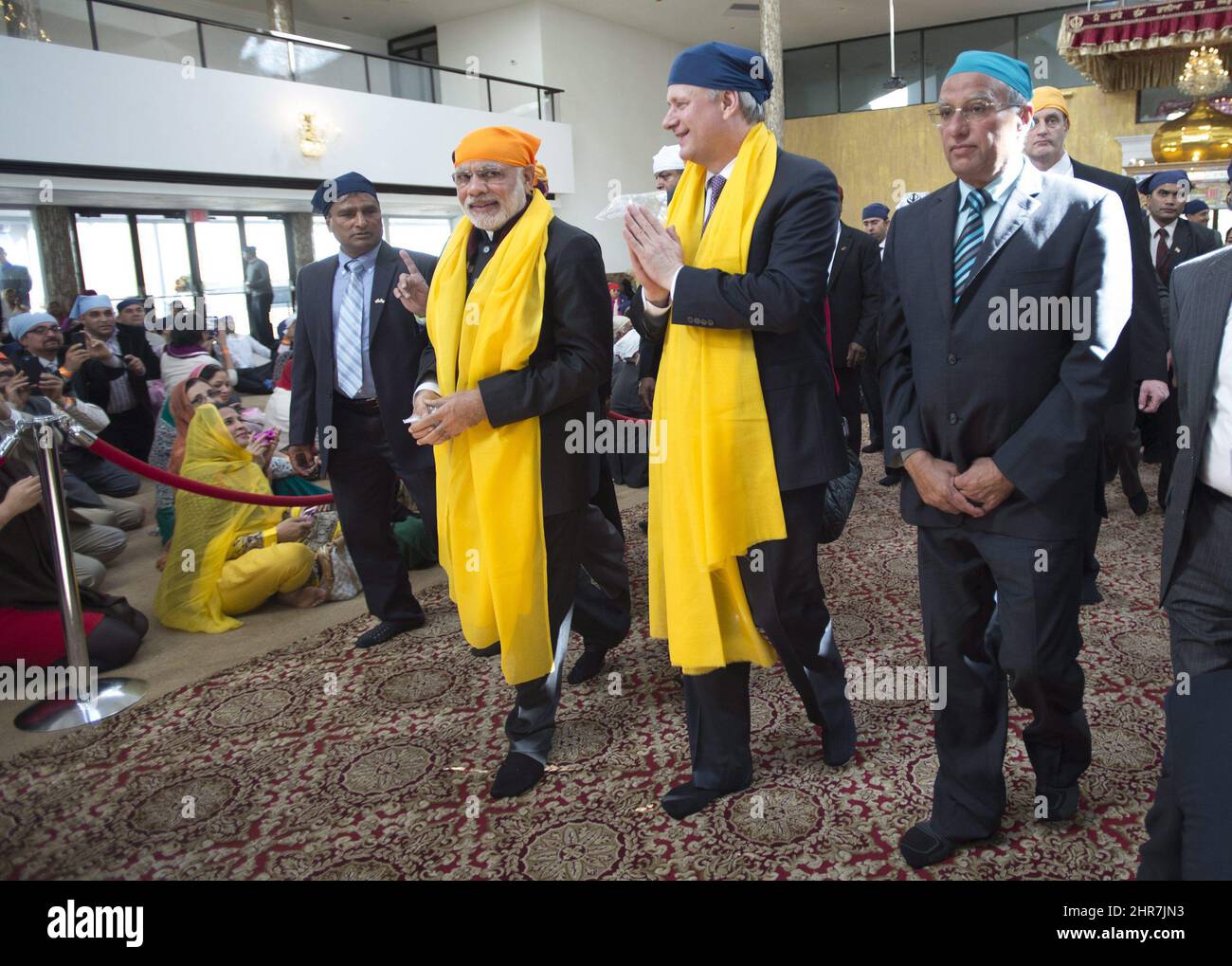 Prime Minister Stephen Harper and Narendra Modi Prime Minister of India ...